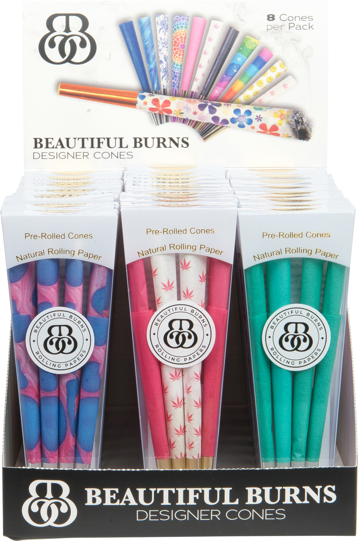 Beautiful Burns Cones 30ct Display — Drip Drop Distro