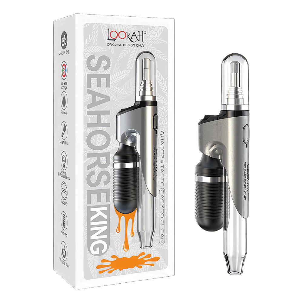 Lookah Seahorse King Gray — Drip Drop Distro